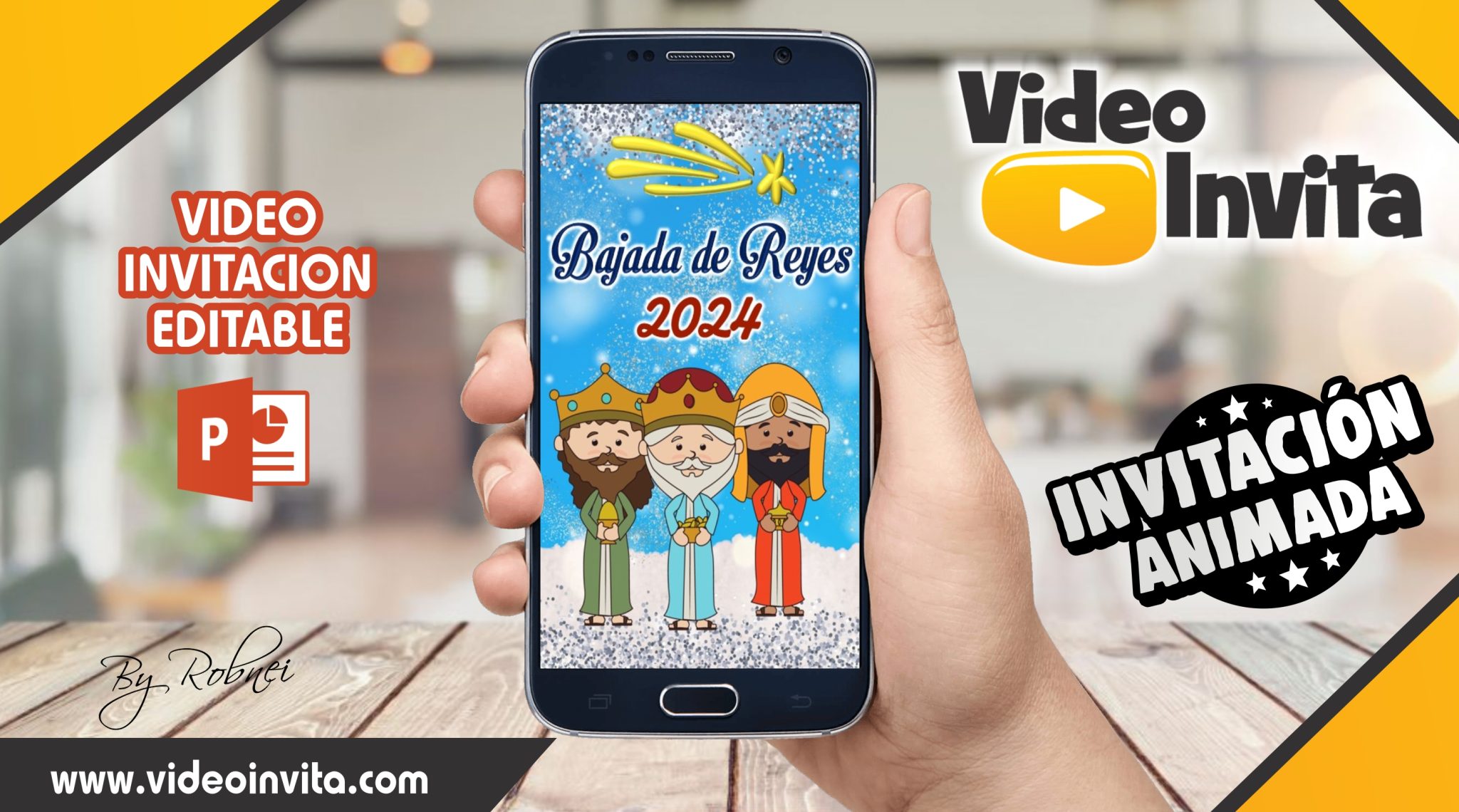 Video Invitación de Bajada de Reyes Editable – Video Invita