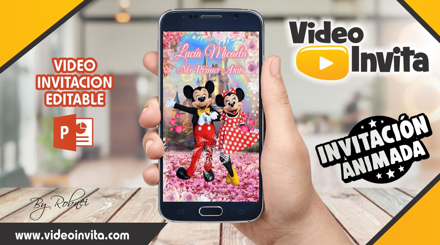 Video Invitación de Castillo Minnie Editable – Video Invita